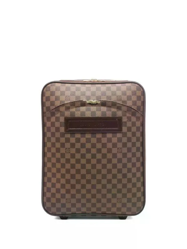 LOUIS VUITTON 2004 Damier Ebene Pegase 45 Suitcase - Brown