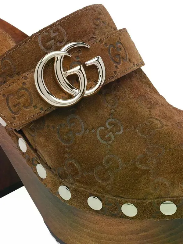 Gucci Platform Clogs With Double G
