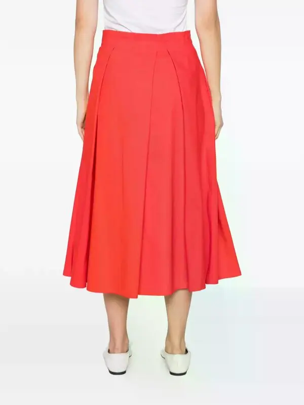 Sofie D'hoore Savy Pleated A-line Midi Skirt
