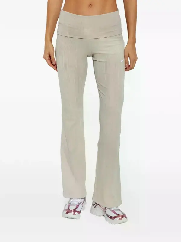Nike Logo-embroidery Flared Leggings