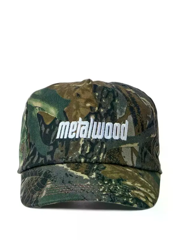 METALWOOD STUDIO Logo-embroidered Camouflage-print Cap - Green