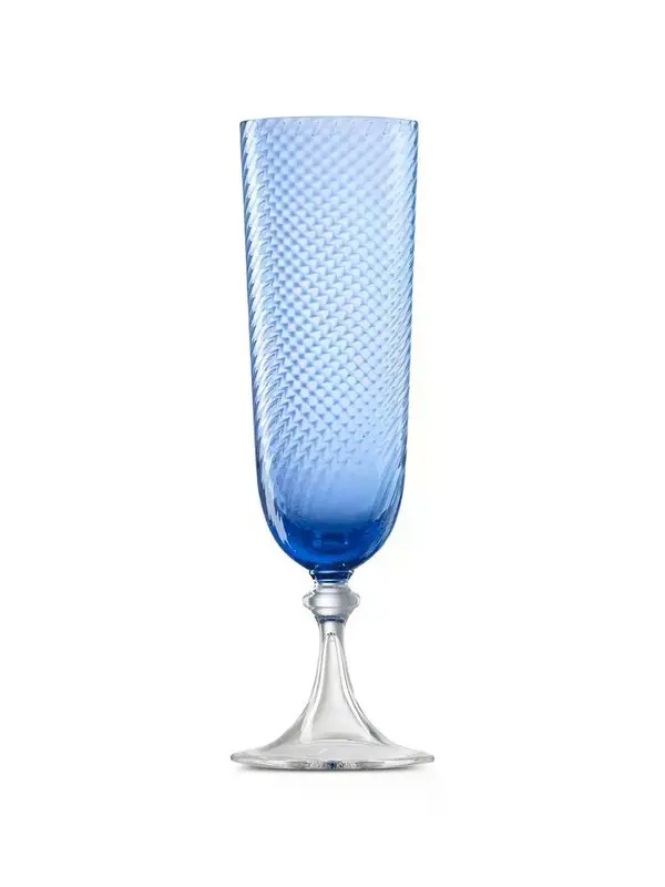 NASONMORETTI 3/62 Flute Glass - Blue