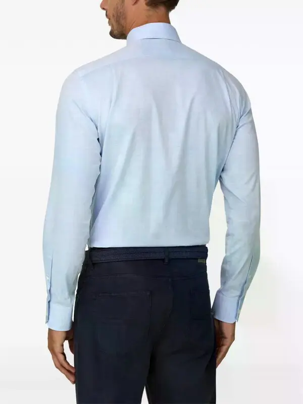 Boggi Milano Shirt In Cotton Twill Regular Fit