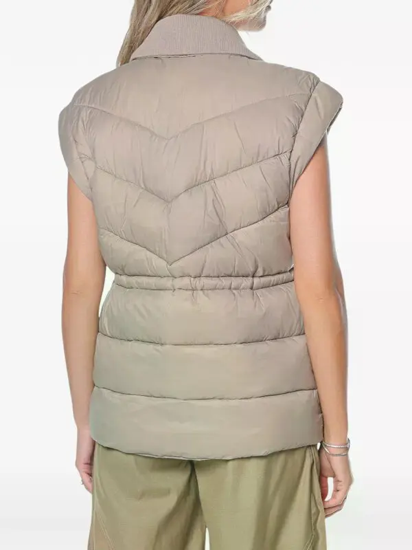 Karl Lagerfeld Quilted Drawstring-waist Gilet