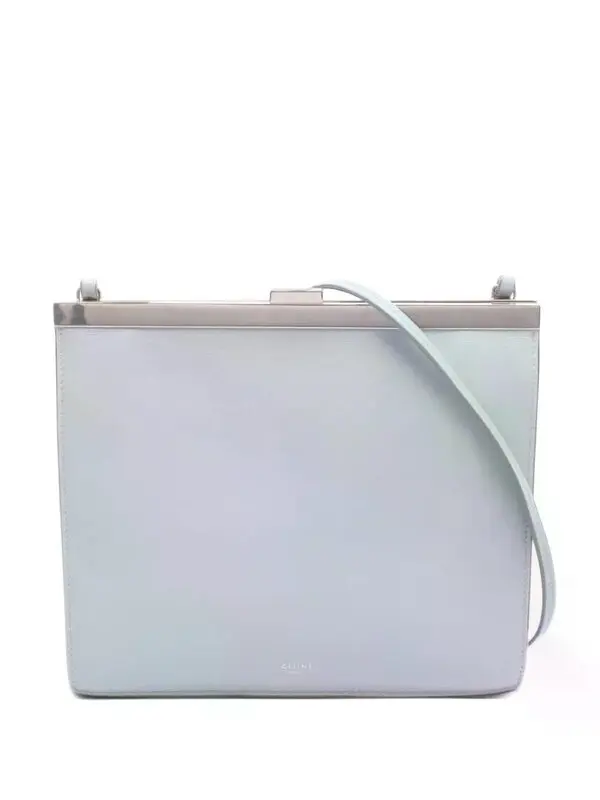 Celine 2010s Mini Clasp Shoulder Bag - Blue