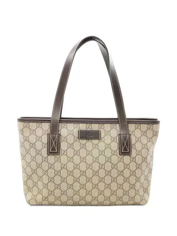 Gucci 2000s Gg Supreme Tote Bag - Neutrals