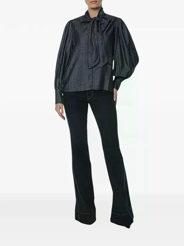 Versace Cleo Buckles Flared Jeans