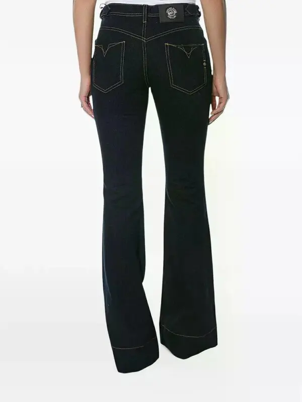 Versace Cleo Buckles Flared Jeans