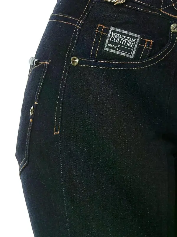 Versace Cleo Buckles Flared Jeans