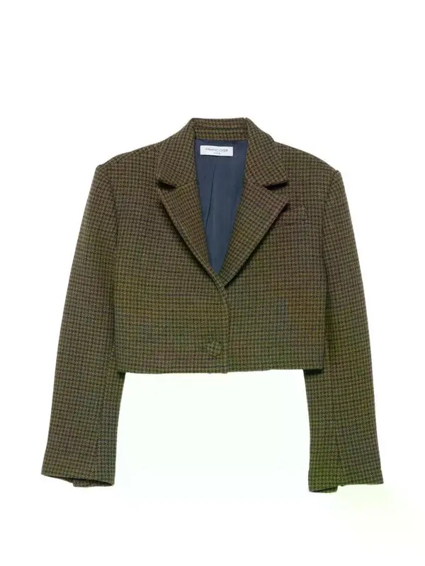 Françoise Asani Cropped Jacket - Brown