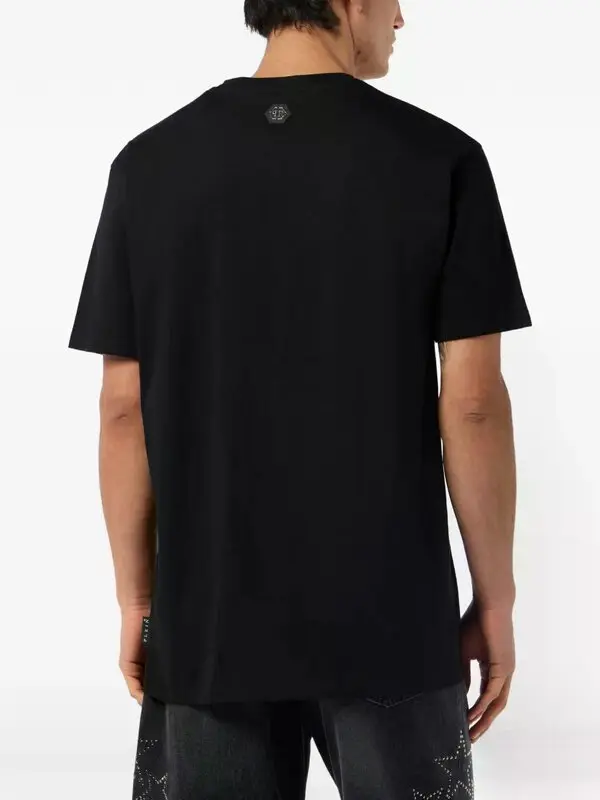 Philipp Plein Round-neck T-shirt Front Skull Dollar