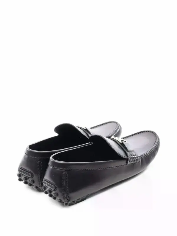 LOUIS VUITTON Hockenheim Line Leather Loafers