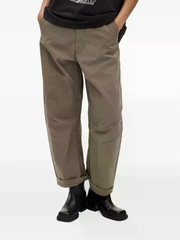 RABENS SALONER October Panelled Wide-leg Trousers - Neutrals