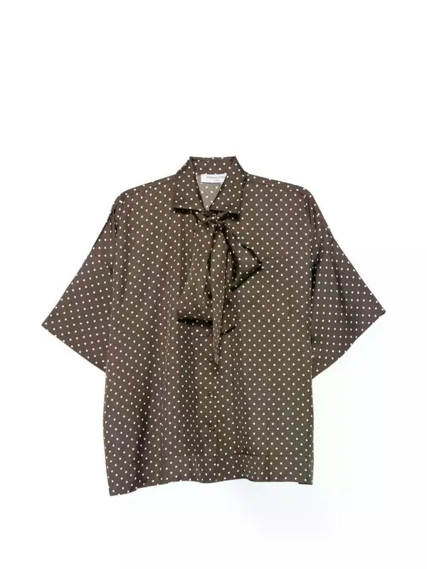 Françoise Polka-dot Shirt - Brown