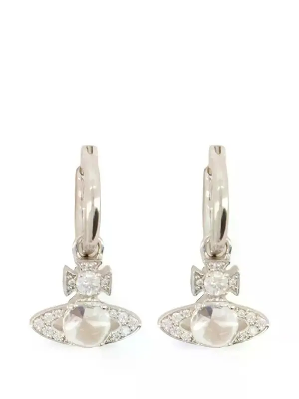 VIVIENNE WESTWOOD Ondina Hoop Earrings - Silver