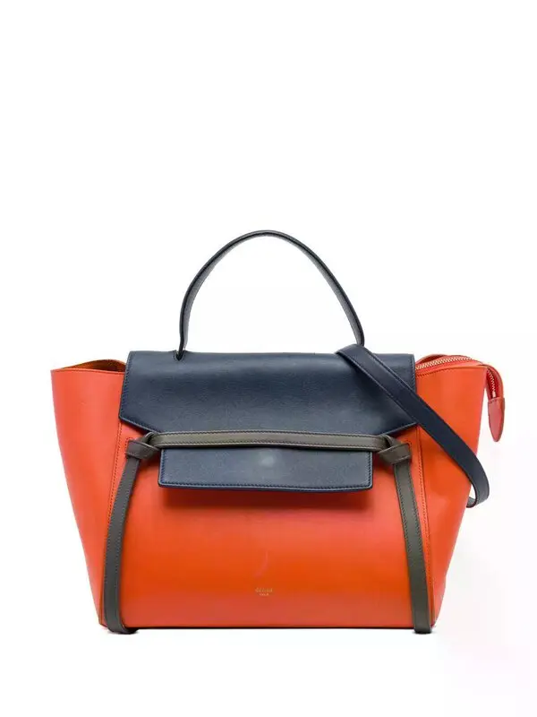 Celine 2014 Mini Tricolor Leather Belt Bag Satchel
