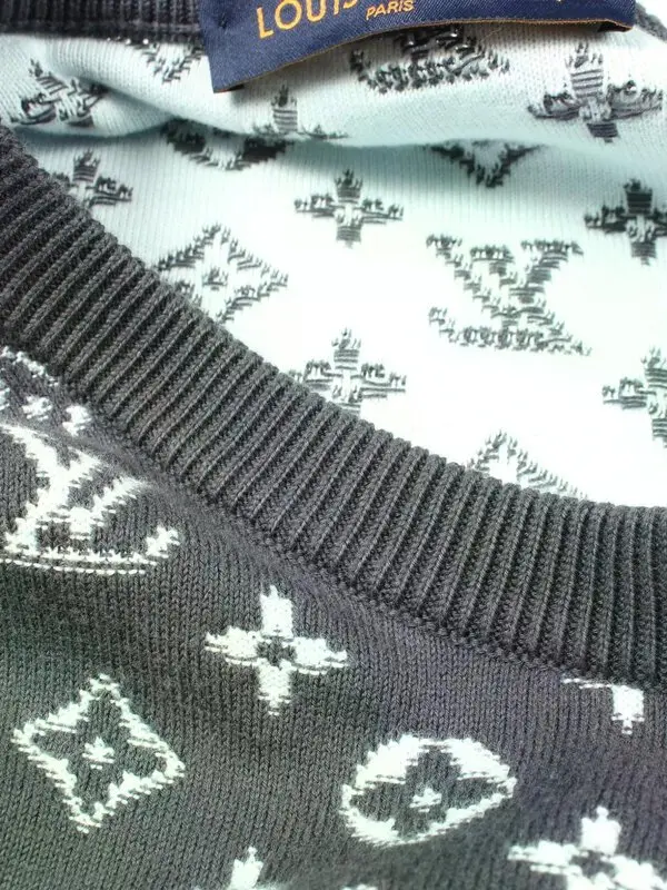 LOUIS VUITTON 2010s Monogram Gradient Long-sleeve Sweater