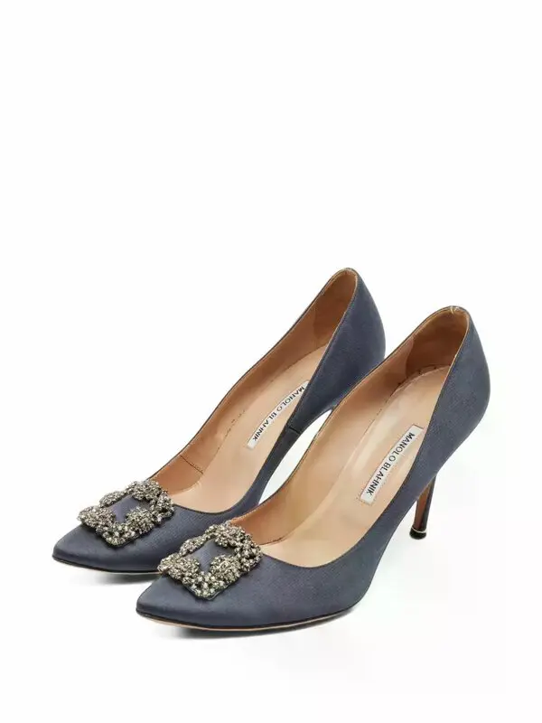 Manolo Blahnik Hangisi Buckle Pumps