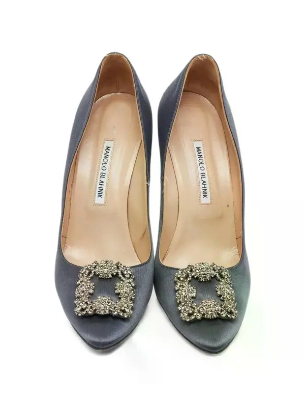 Manolo Blahnik Hangisi Buckle Pumps