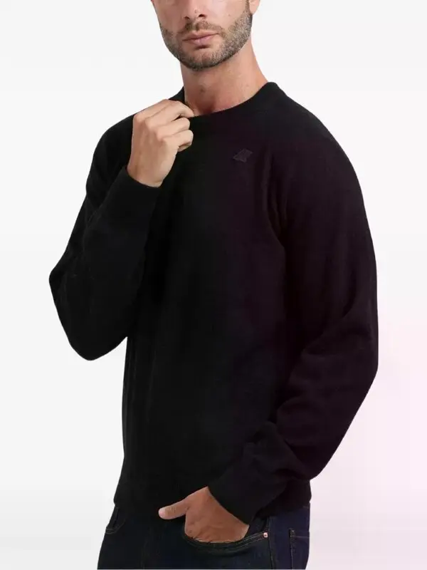 K-WAY Logo-patch Raglan-sleeve Sweater
