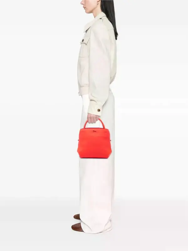 Dior 2013 Small Smooth Calfskin Diorbar Tote Bag - Red