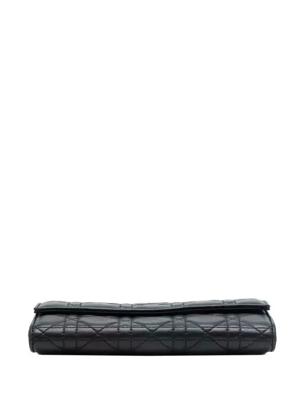 Dior 2015 Lambskin Cannage Lady Wallet On Chain Handbag
