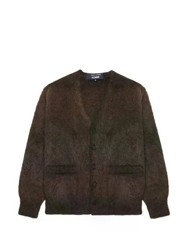 Comme Des Garçons Mohair-blend Brushed Cardigan
