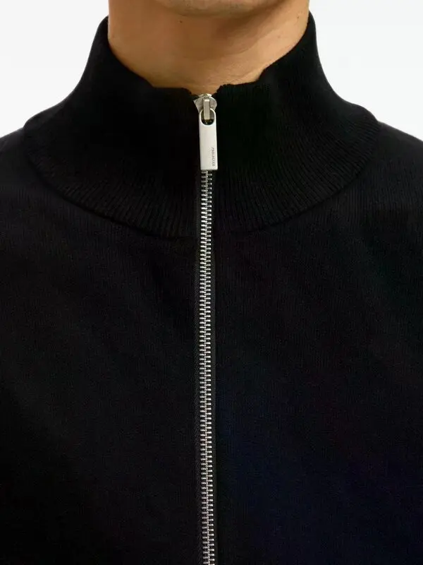 SELECTED Teller Zip-up Cardigan