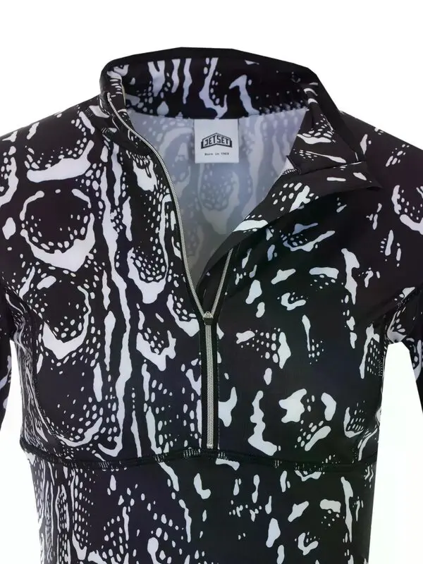 JETSET Ginger Half-zip Top
