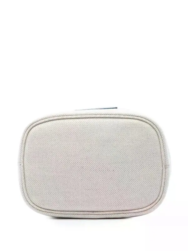 Prada 2000-2013 Canvas Mistolino Drawstring Pouch - Brown
