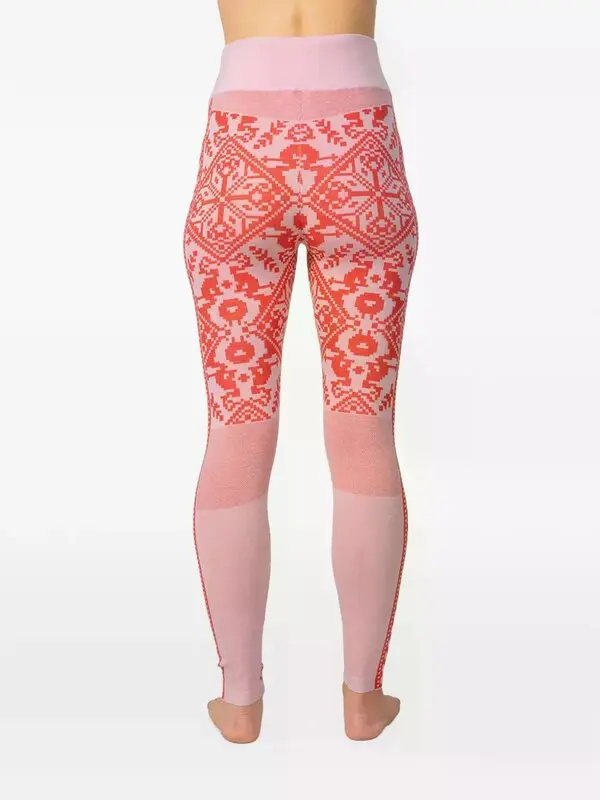 Kari Traa Saga Geometric-pattern Base Layer Top And Trousers Set