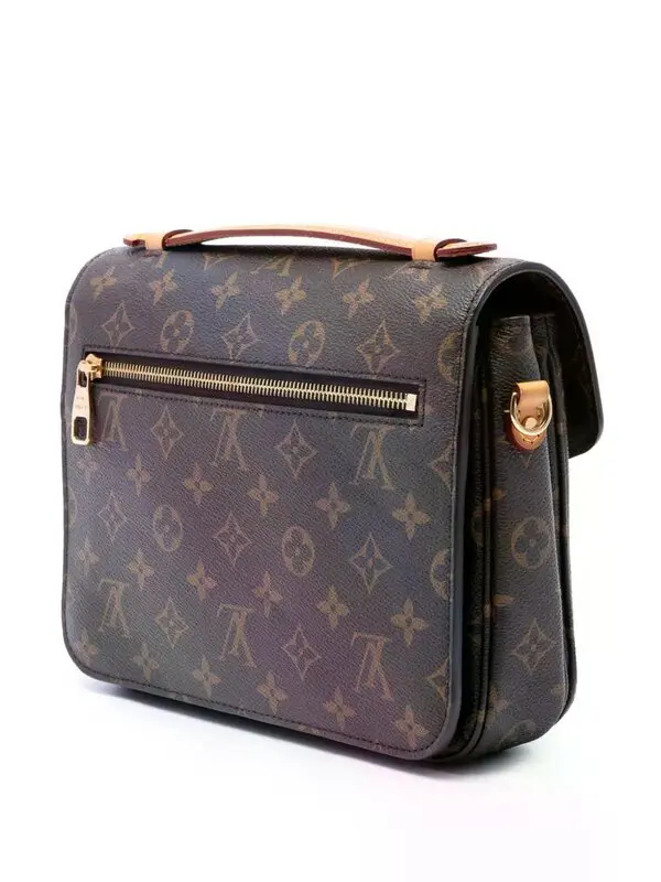 LOUIS VUITTON 2021-2026 Monogram Pochette Metis Satchel - Brown