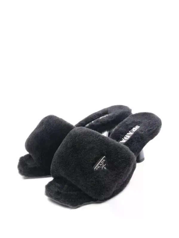 Prada 2010s Logo-plaque Sandals