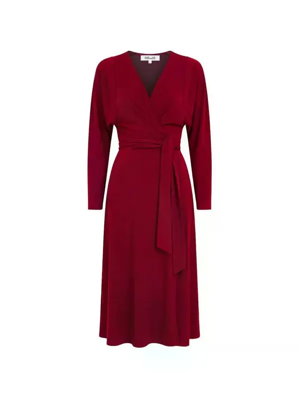 Diane Von Furstenberg Amara Wrap-design Midi Dress