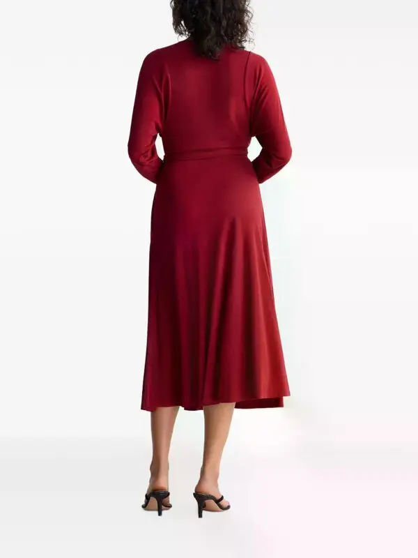 Diane Von Furstenberg Amara Wrap-design Midi Dress