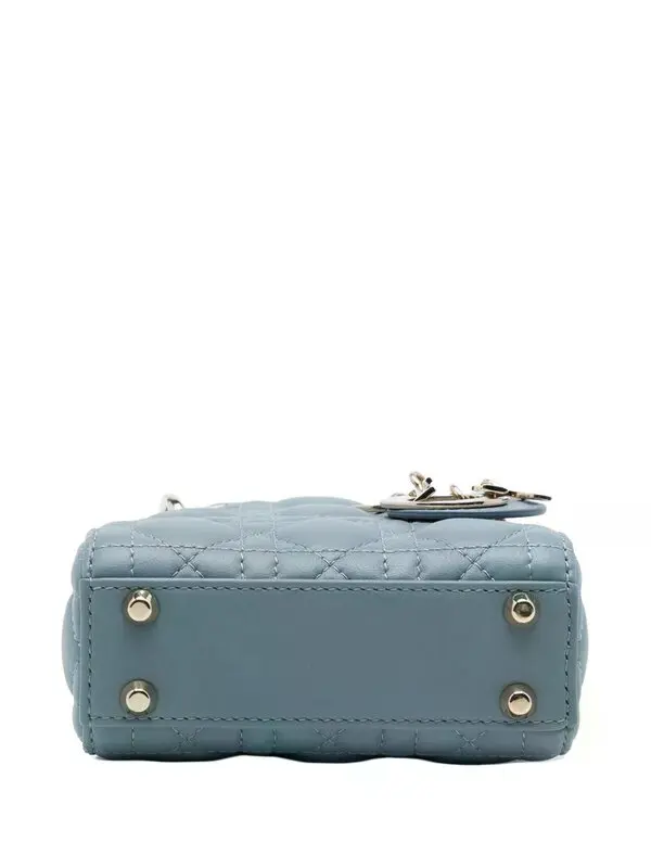 Dior 2021 Micro Lambskin Cannage Lady Satchel