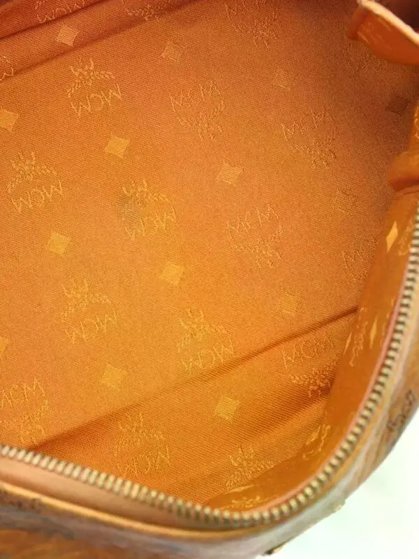 Mcm 2000s Mini Visetos Boston Bag