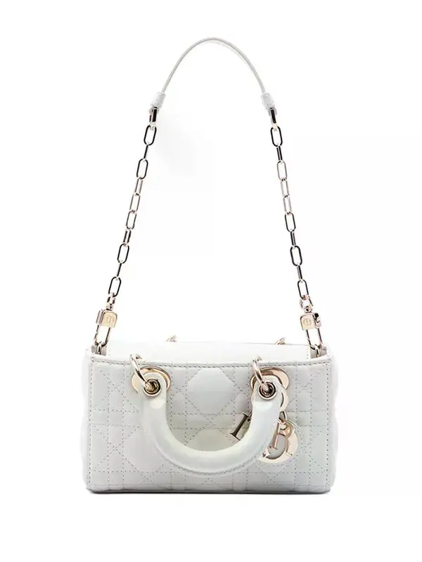 Dior 2023 Micro Lambskin Cannage Lady D Joy Satchel