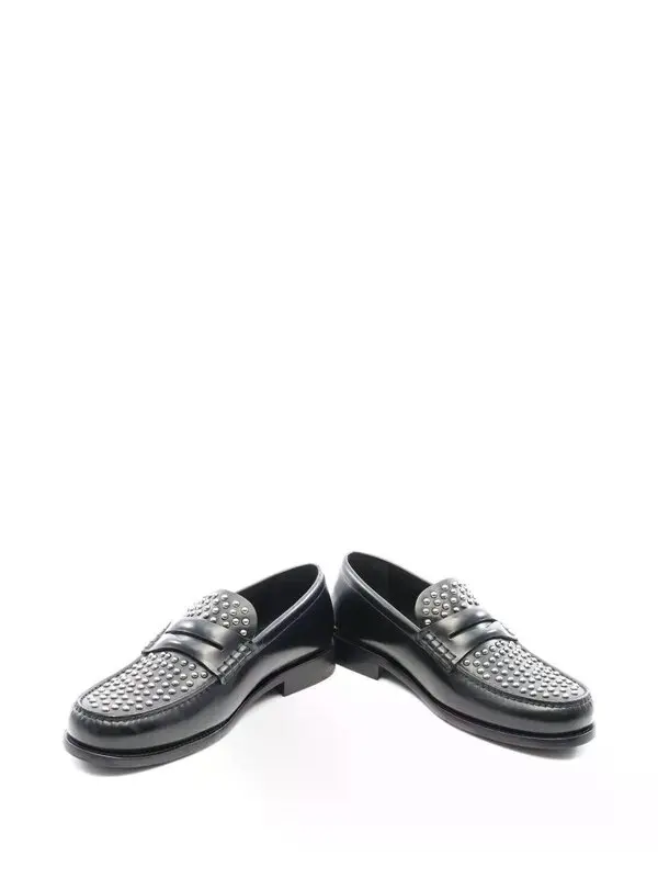 LOUIS VUITTON Studded Leather Loafers