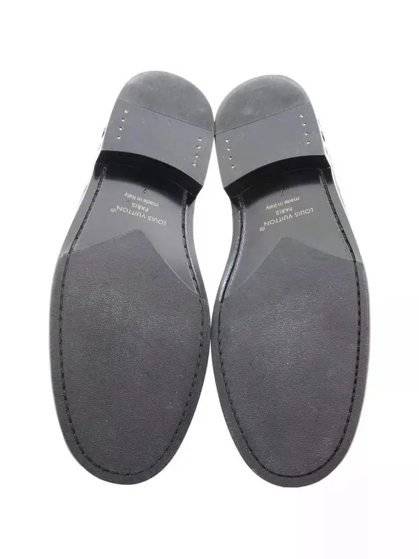 LOUIS VUITTON Studded Leather Loafers
