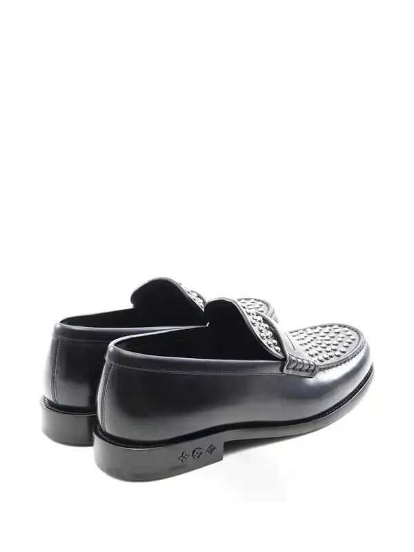 LOUIS VUITTON Studded Leather Loafers