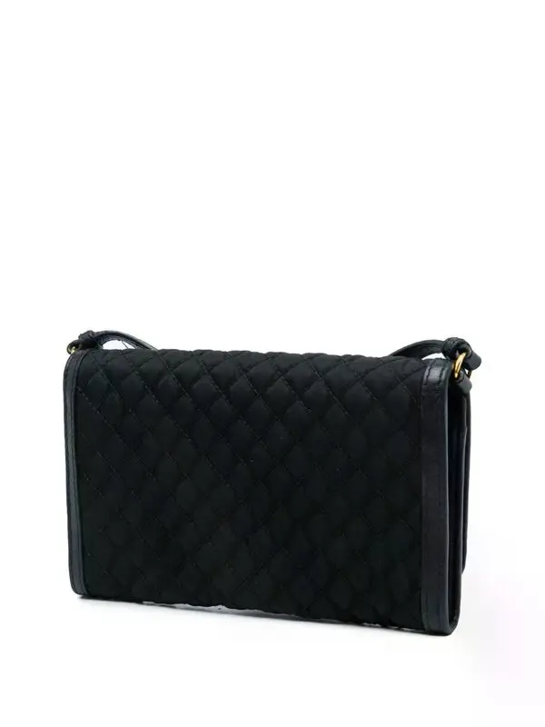 Prada 2010-2026 Impuntu Tessuto Wallet On Strap Crossbody Bag