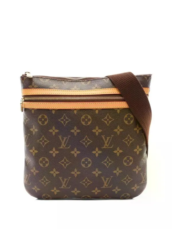 LOUIS VUITTON 2005 Pochette Bosphore Monogram Shoulder Bag - Brown