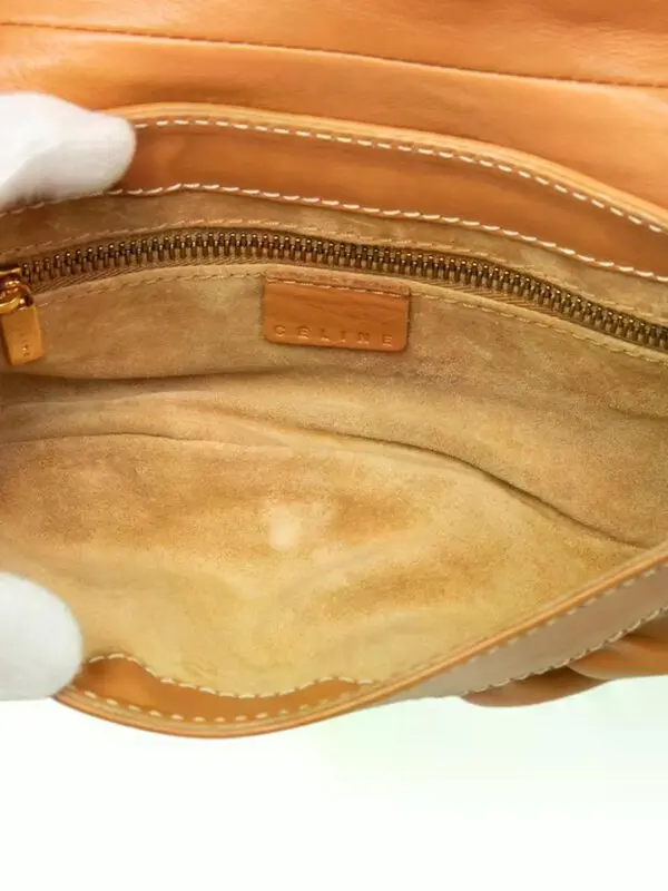 Celine 2010 Small Leather Buckle Flap Shoulder Bag