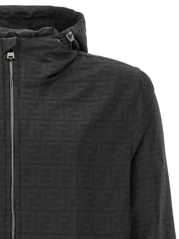 Fendi Ff Jacquard Jacket - Black