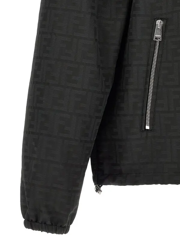 Fendi Ff Jacquard Jacket - Black