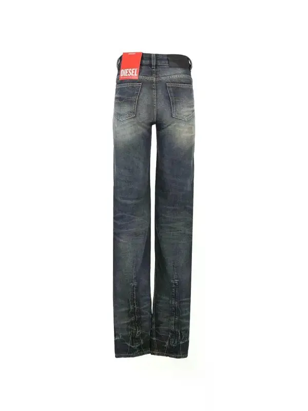 DIESEL® Faded Zip-detail Jeans