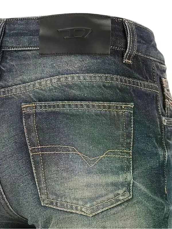 DIESEL® Faded Zip-detail Jeans