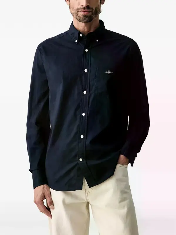 Gant Regular Logo-embroidered Shirt