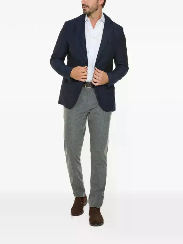 NORWEGIAN WOOL Notch-lapel Single-breasted Blazer